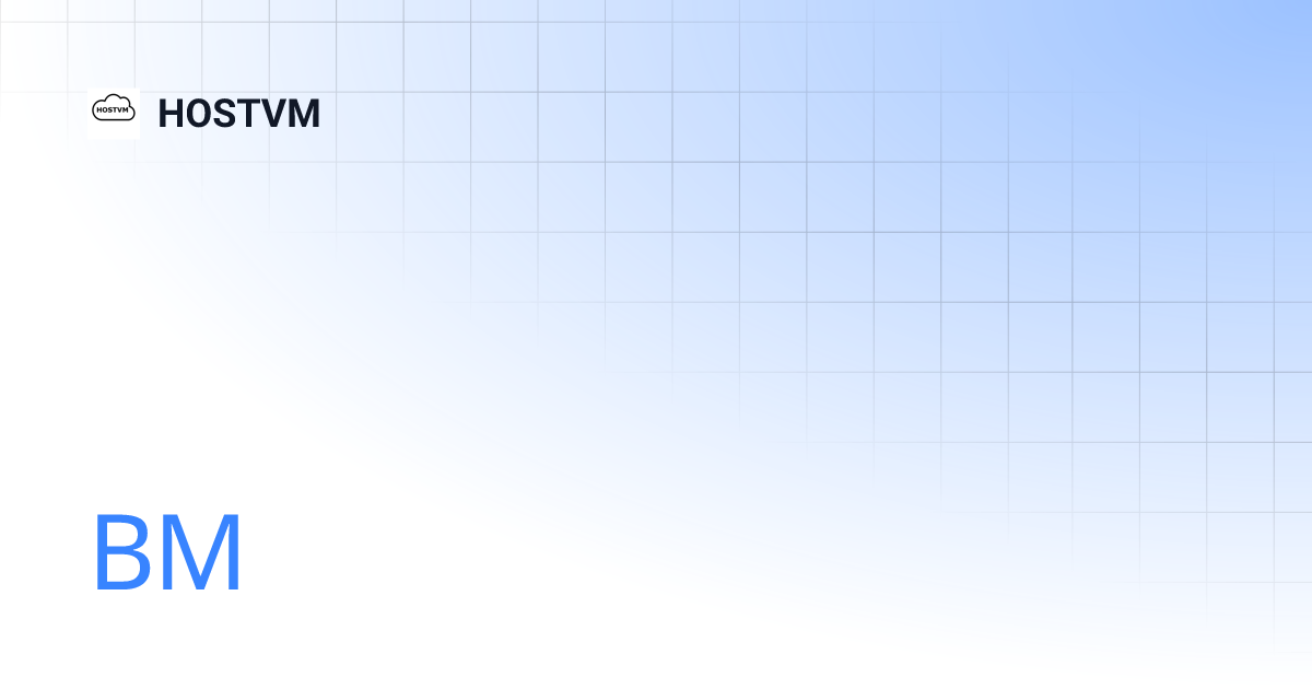 ВМ | HOSTVM